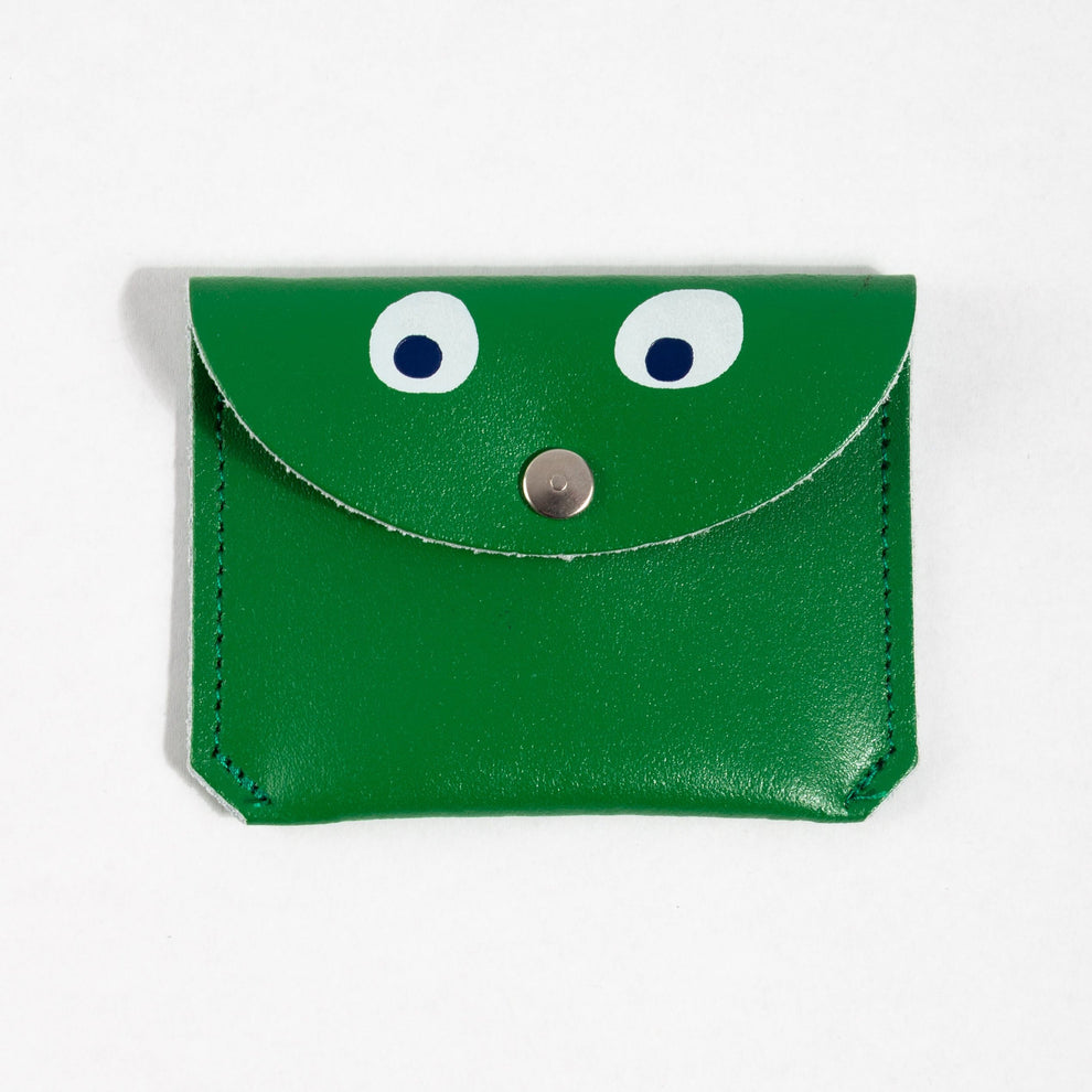 Googly Eye Mini Money Coin Purse in Green – Color Factory