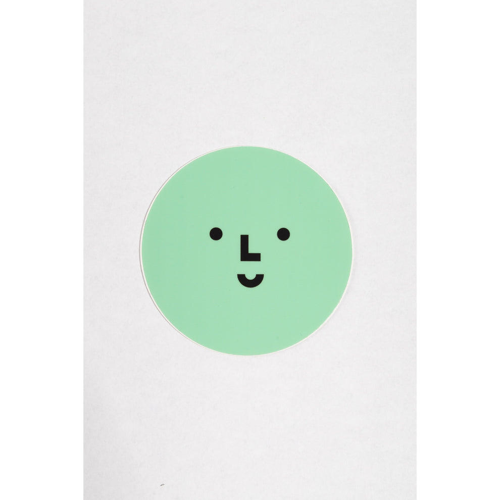 Smiley Logo Vinyl Sticker - Mint Green – Color Factory