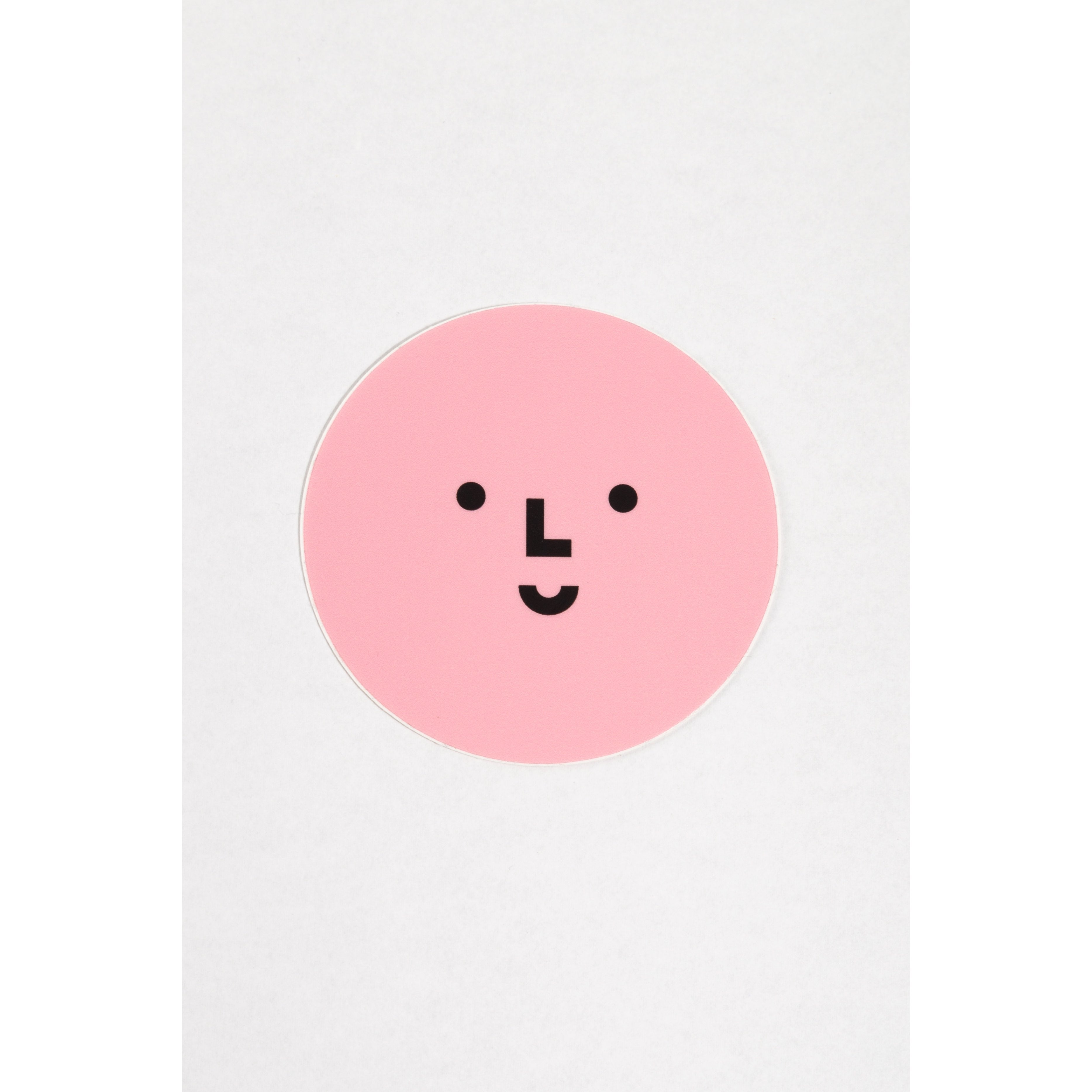 Smiley Logo Vinyl Sticker - Light Pink – Color Factory